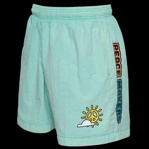 cross colours | Shorts | Three 3 Of Cross Colours Peace Makers Nylon ...